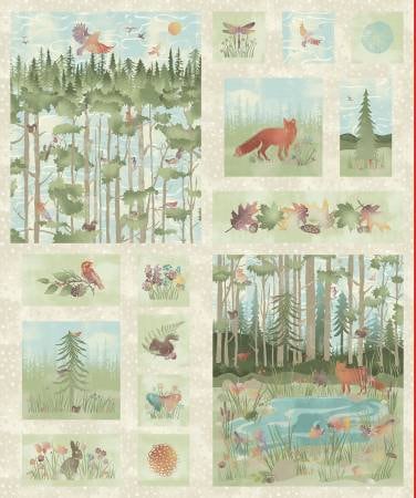 Forest Chatter 58 1/2 X 65 1/2 Reversible Quilt - Etsy