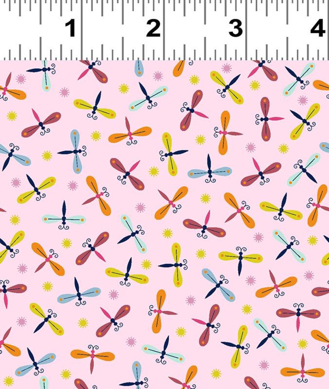 Summer Sampler Dragonflies Light Pink Y2992-41 Designed by Nancy ...