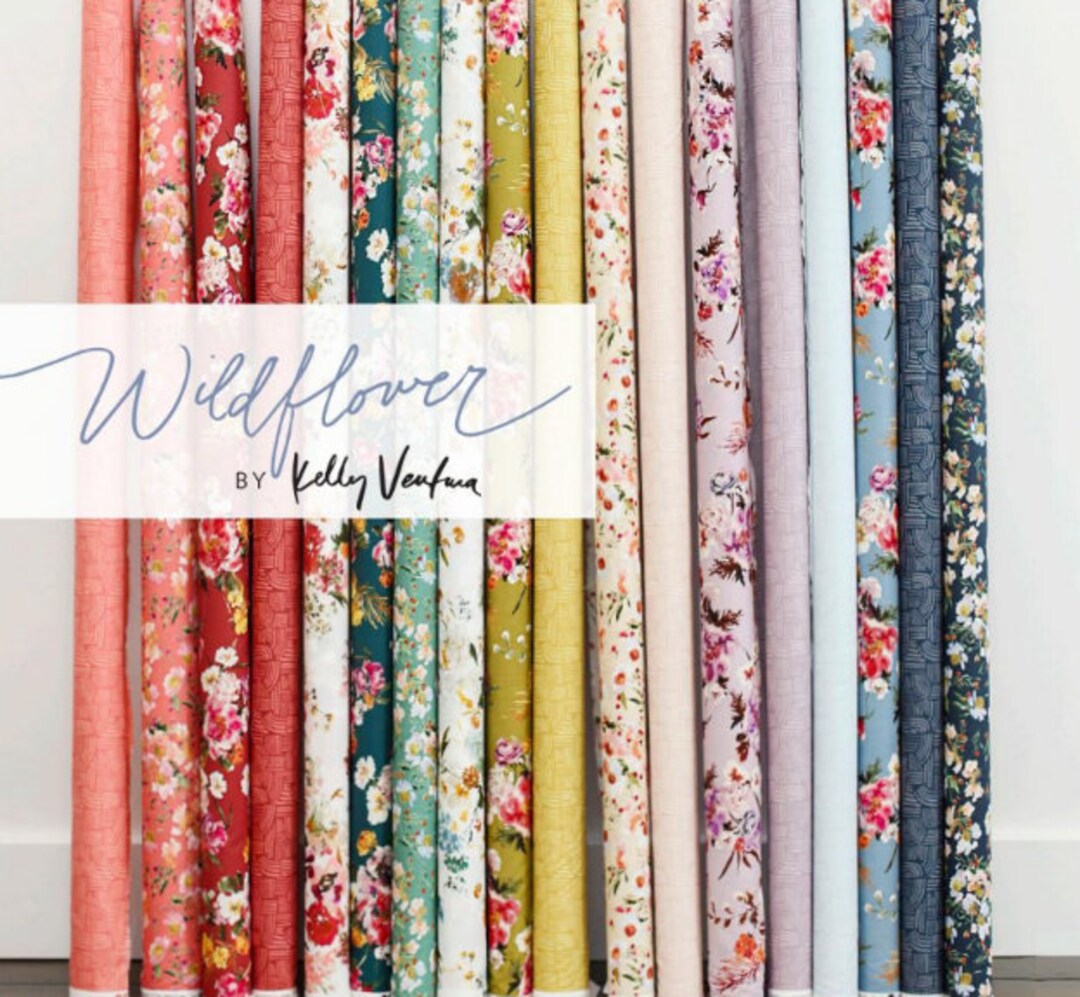 Wildflowers 18 Piece Fat Quarter Bundle Designed by Kelly Ventura for ...