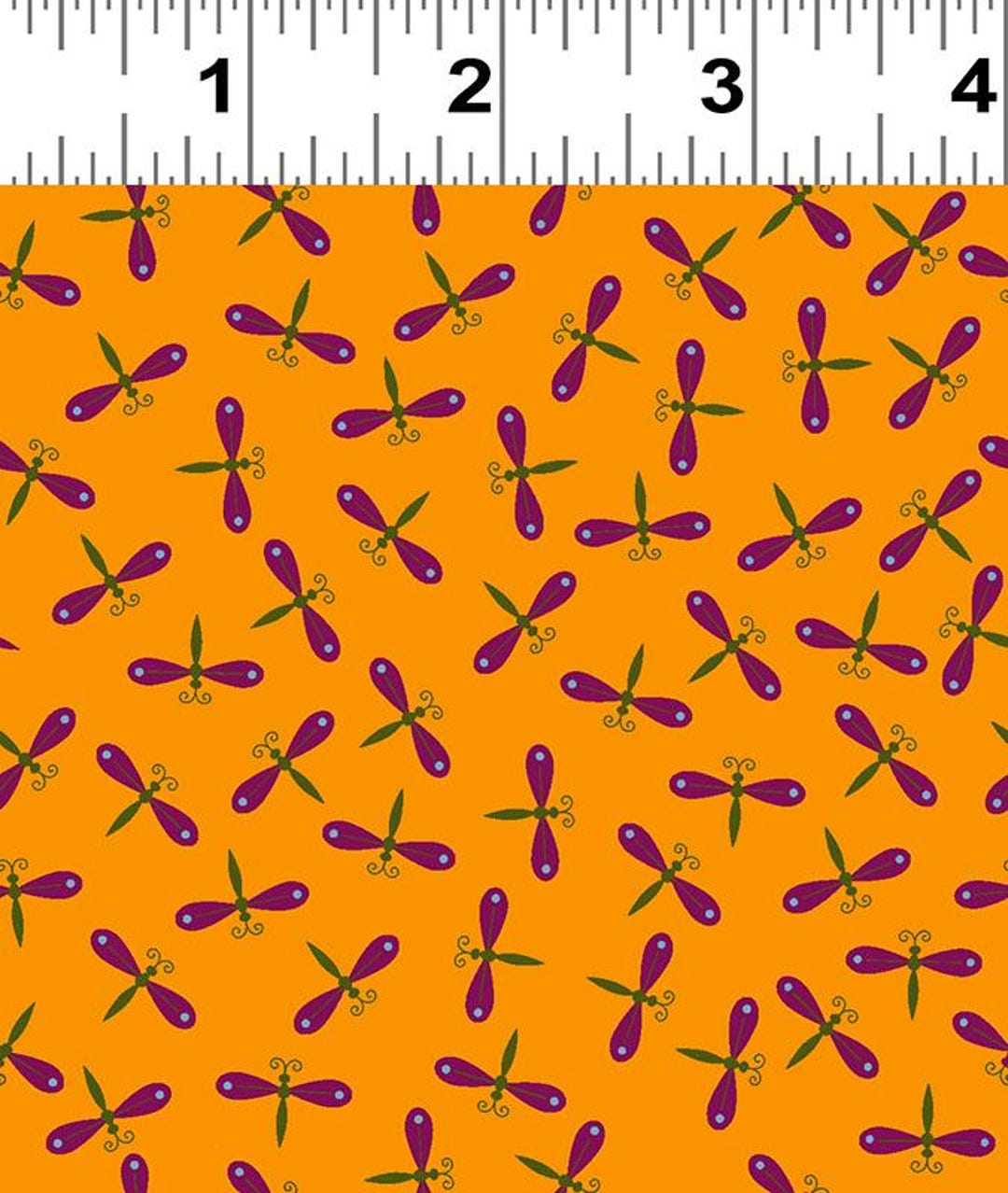 Summer Sampler Dragonflies Orange Y2992-36 Designed by Nancy Nicholson ...
