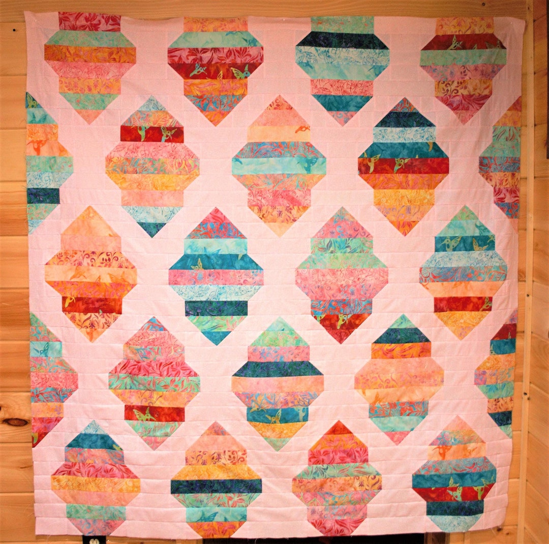 Colorful Adaptation to Metamorphosis Quilt Kit Designed by Laura Muir ...