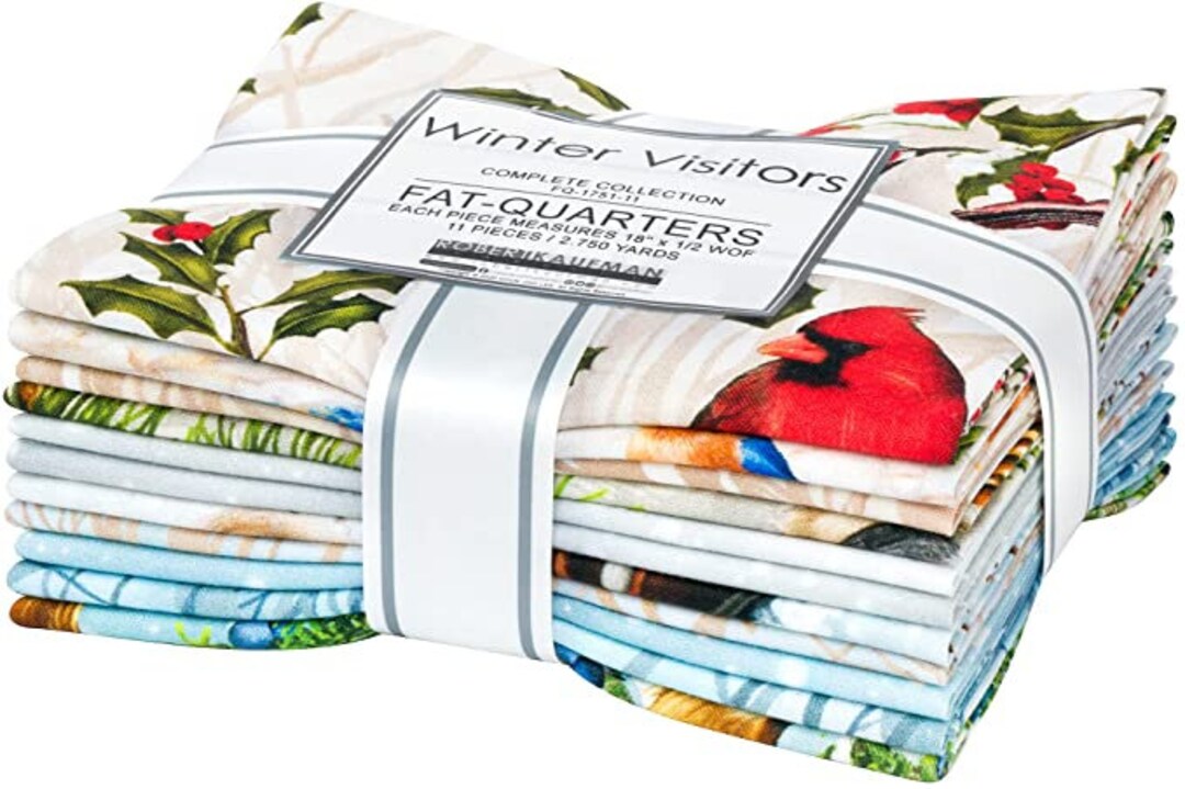 Winter Visitors 11 Piece Fat Quarter FQ 17511 Bundle From Robert ...