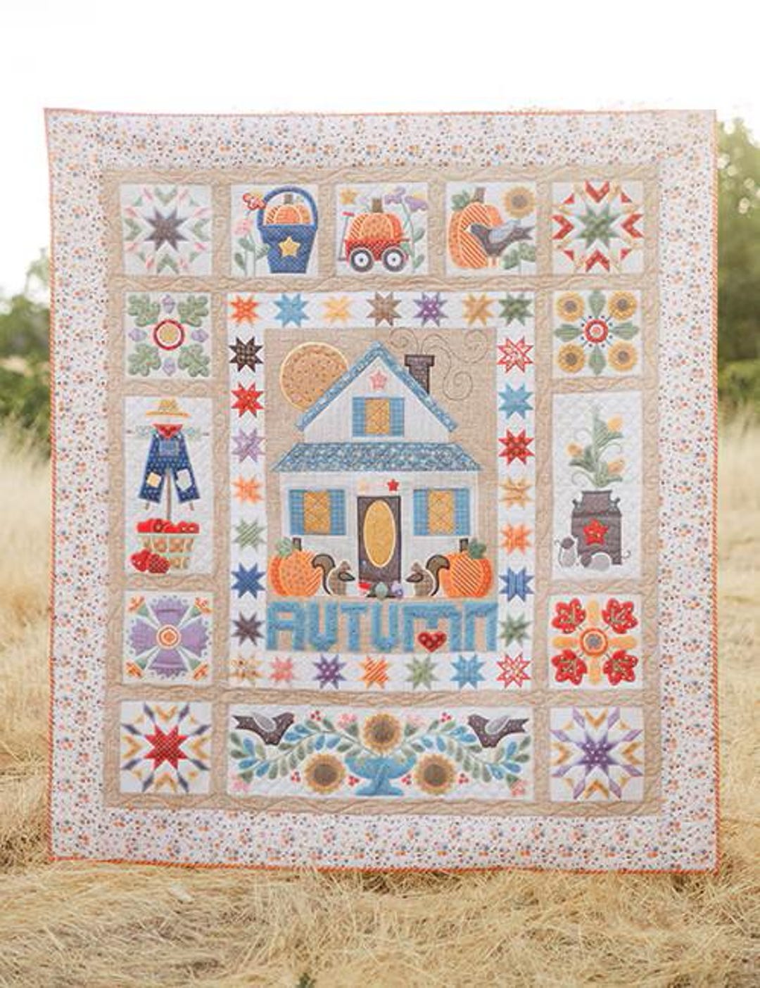 Autumn Love Machine Embroidery USB ME018ALQ24R2 Designed by Lori Holt ...