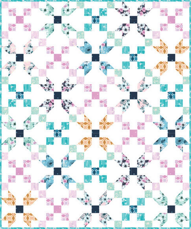 Daisy Garden 50" X 60" Quilt Kit Designed by Ariga Mahmoudlou With ...