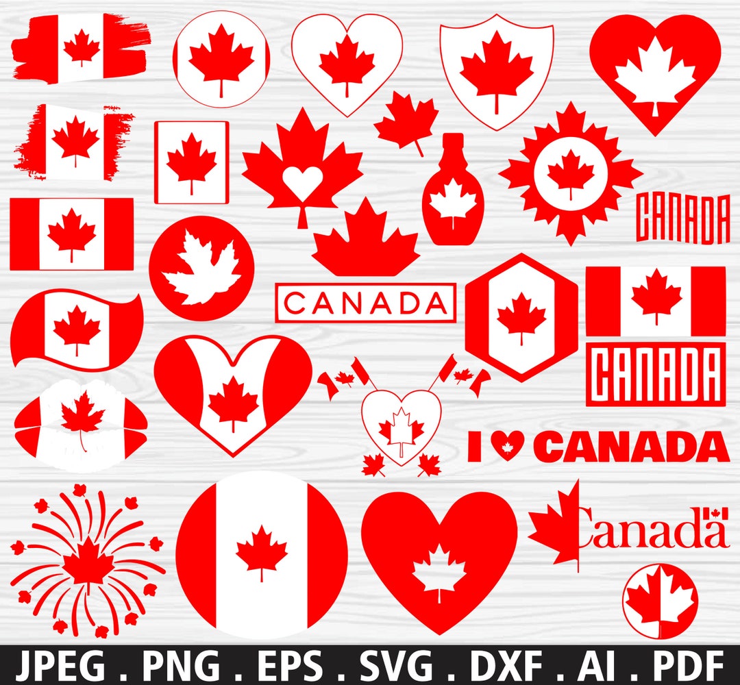 Canada Svg Bundle, Canada Png, Canada Clipart, Canada T-shirt Design ...