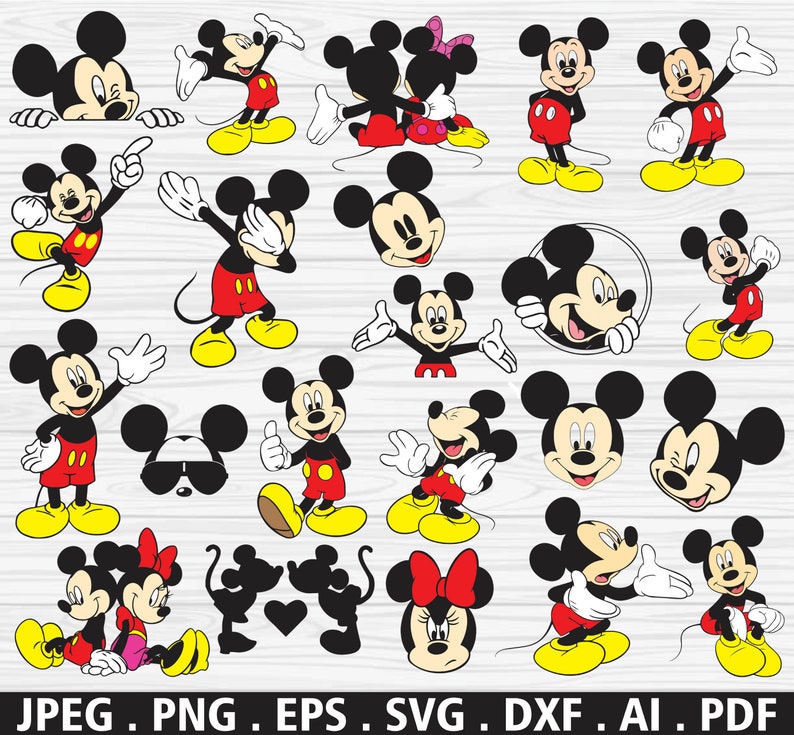 Mickey Mouse Svg Bundle Layered Head Svg, Tumbler Mug Svg Files for ...