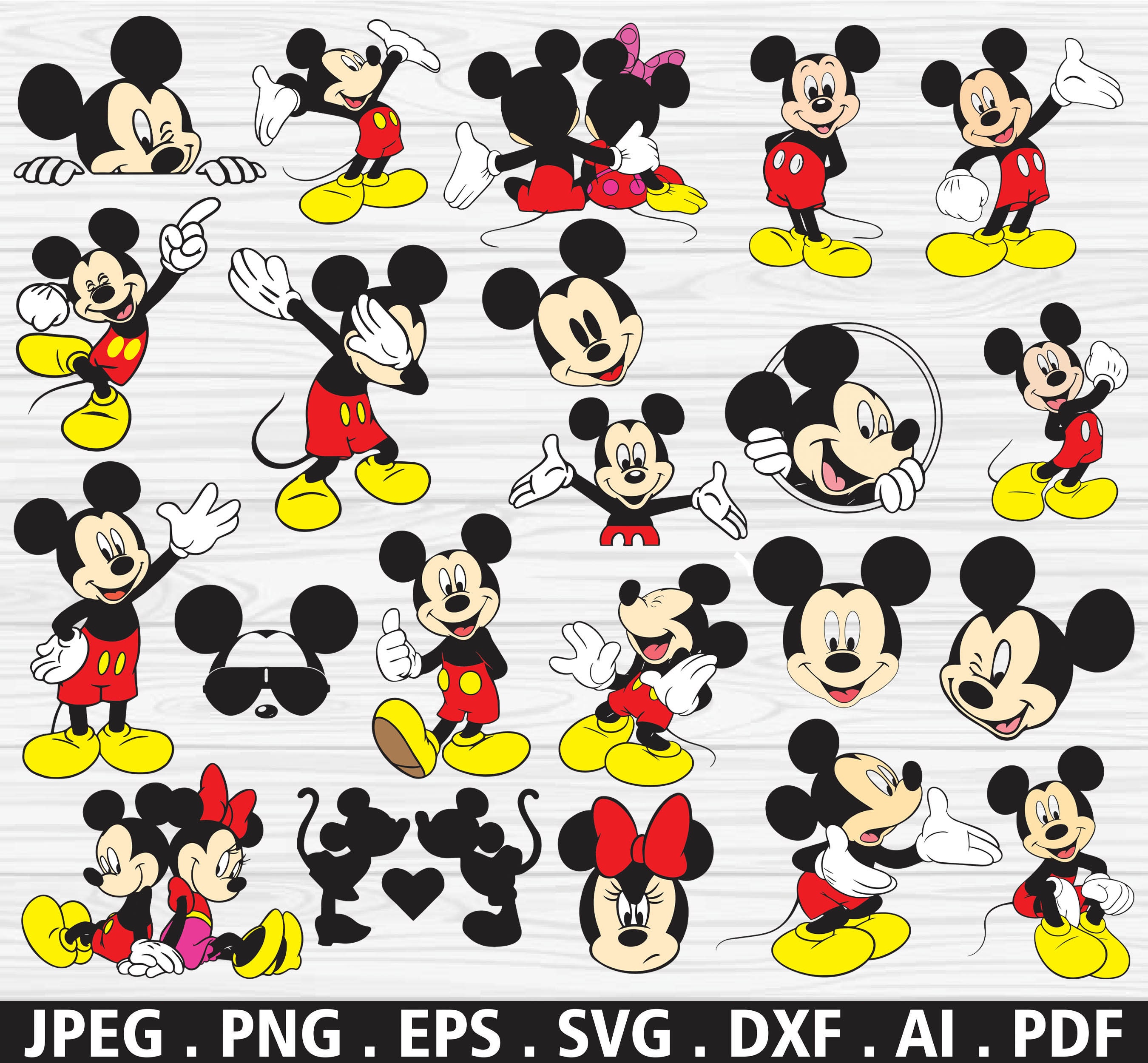 Mickey Mouse Svg Bundle Layered Head Svg, Tumbler Mug Svg Files for ...