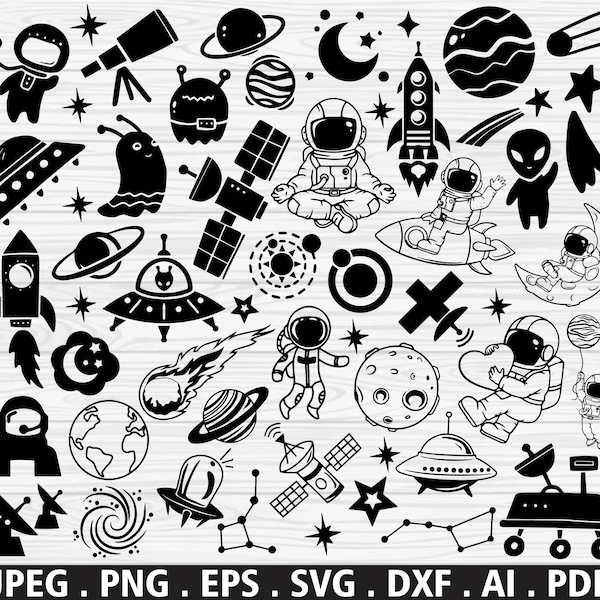 Space Svg - Etsy