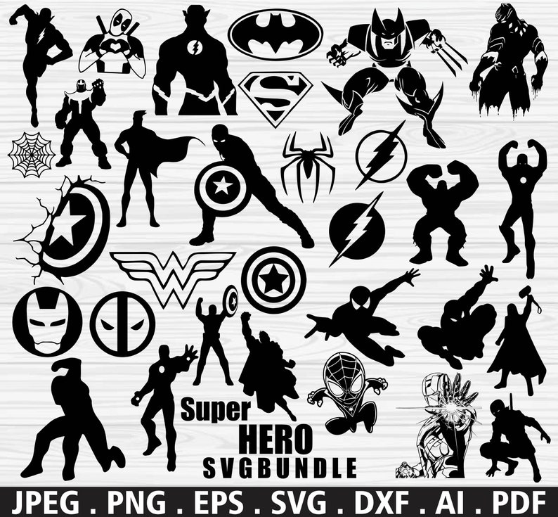 Super Hero Svg Bundle, Super Hero Svg, Captain America Svg Bundle ...