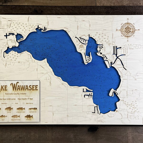 Lake Wawasee Art - Etsy