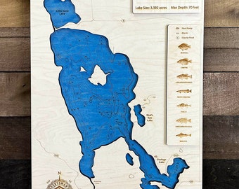 Bowstring Lake Map - Etsy