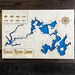 Eagle River Chain Lake vilas, Sevier Co, Wisconsin Wooden Engraved Map ...