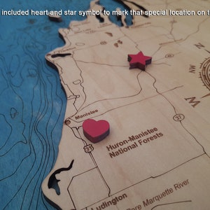 Harris Chain of Lakes lake & Orange Co, FL Wooden Engraved Map, Wall ...