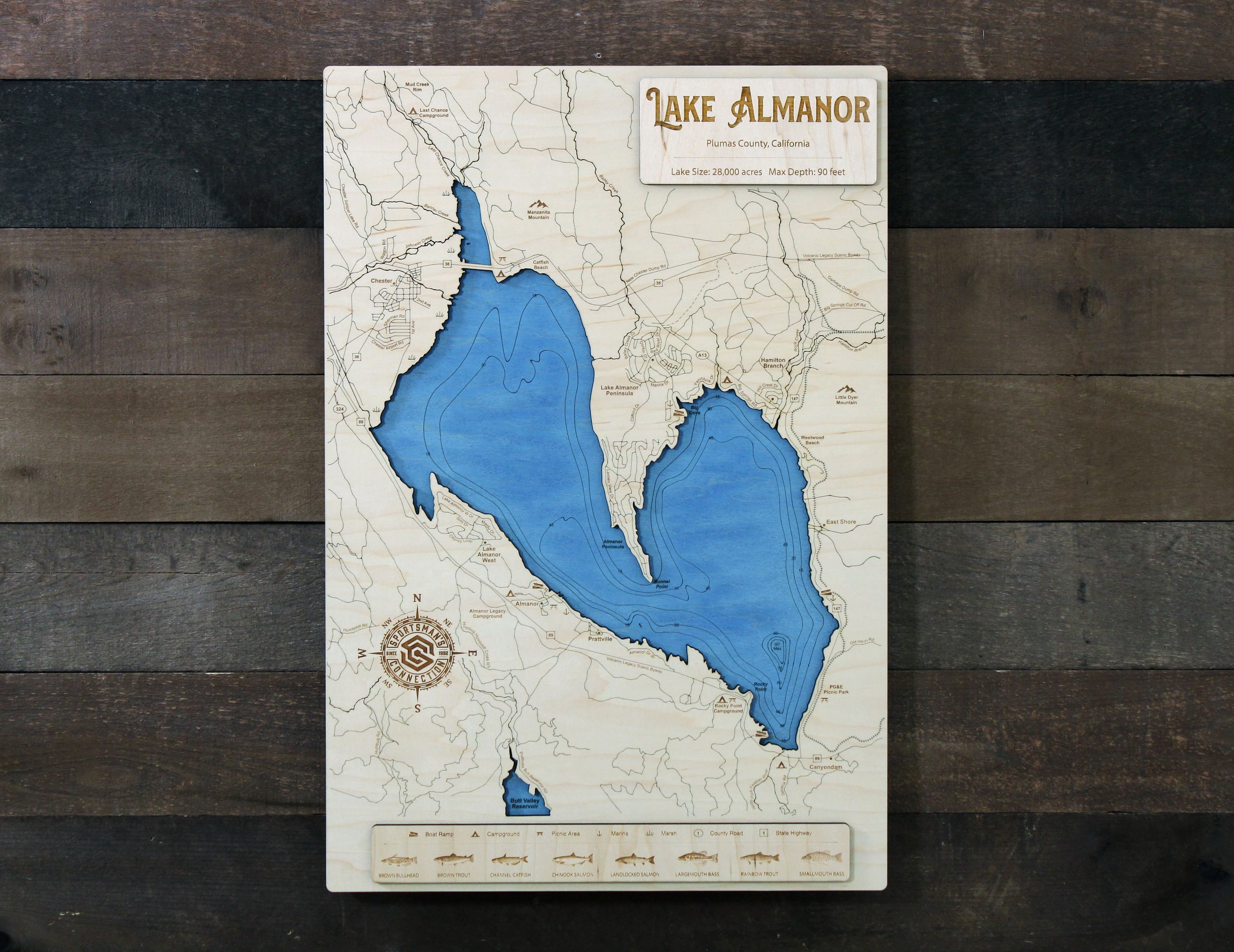 Lake Almanor Map