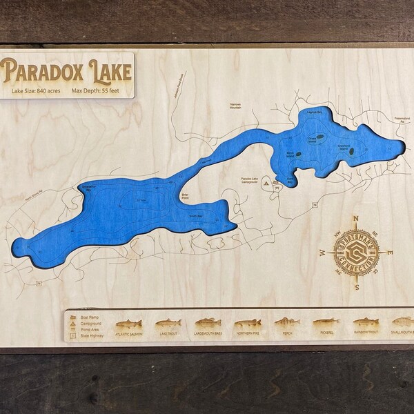 3d Map of Paradox Lake - Etsy