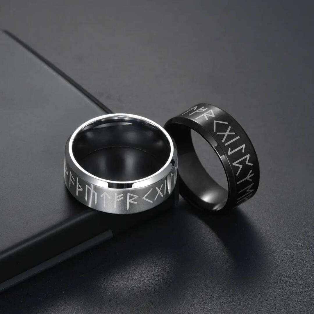 Stainless Steel Ring, Vikings Symbols, Men's Gift, Anniversary Gift ...