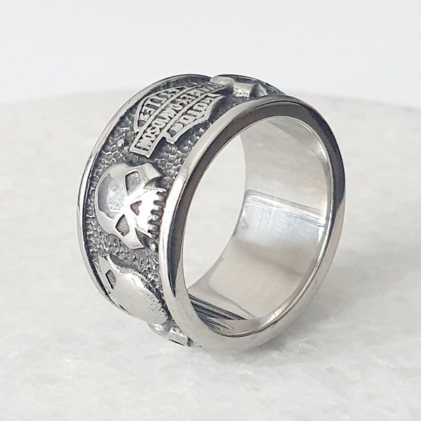 Vintage Biker Ring - Etsy