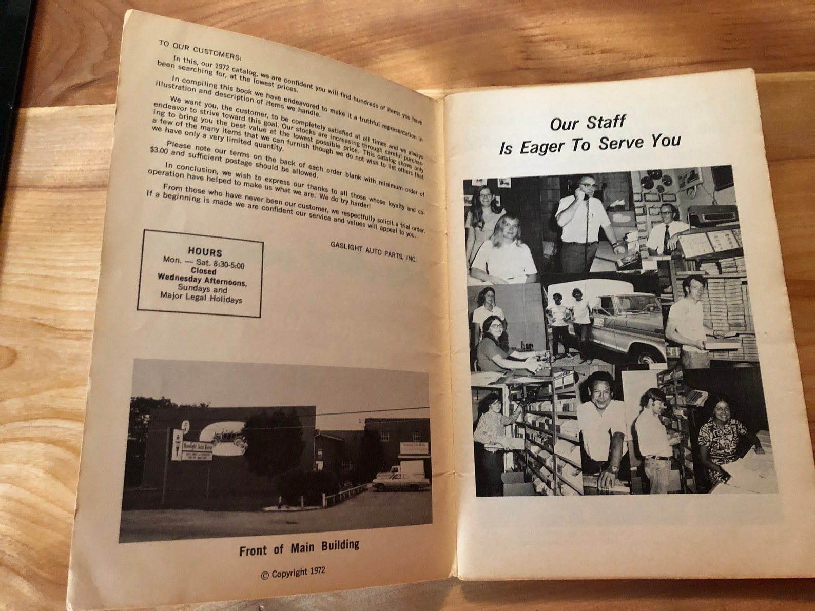 Gaslight Auto Parts Catalog Copyright 1972 Antique Auto Parts ...