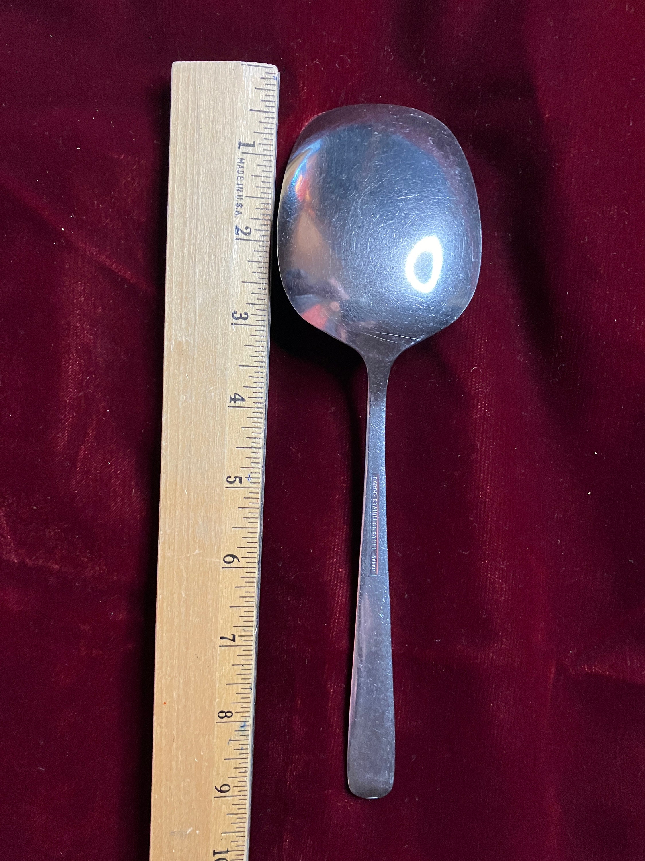 Capco Heavy Stainless Steel Serving Spoon With Flat Edge Commerical ...