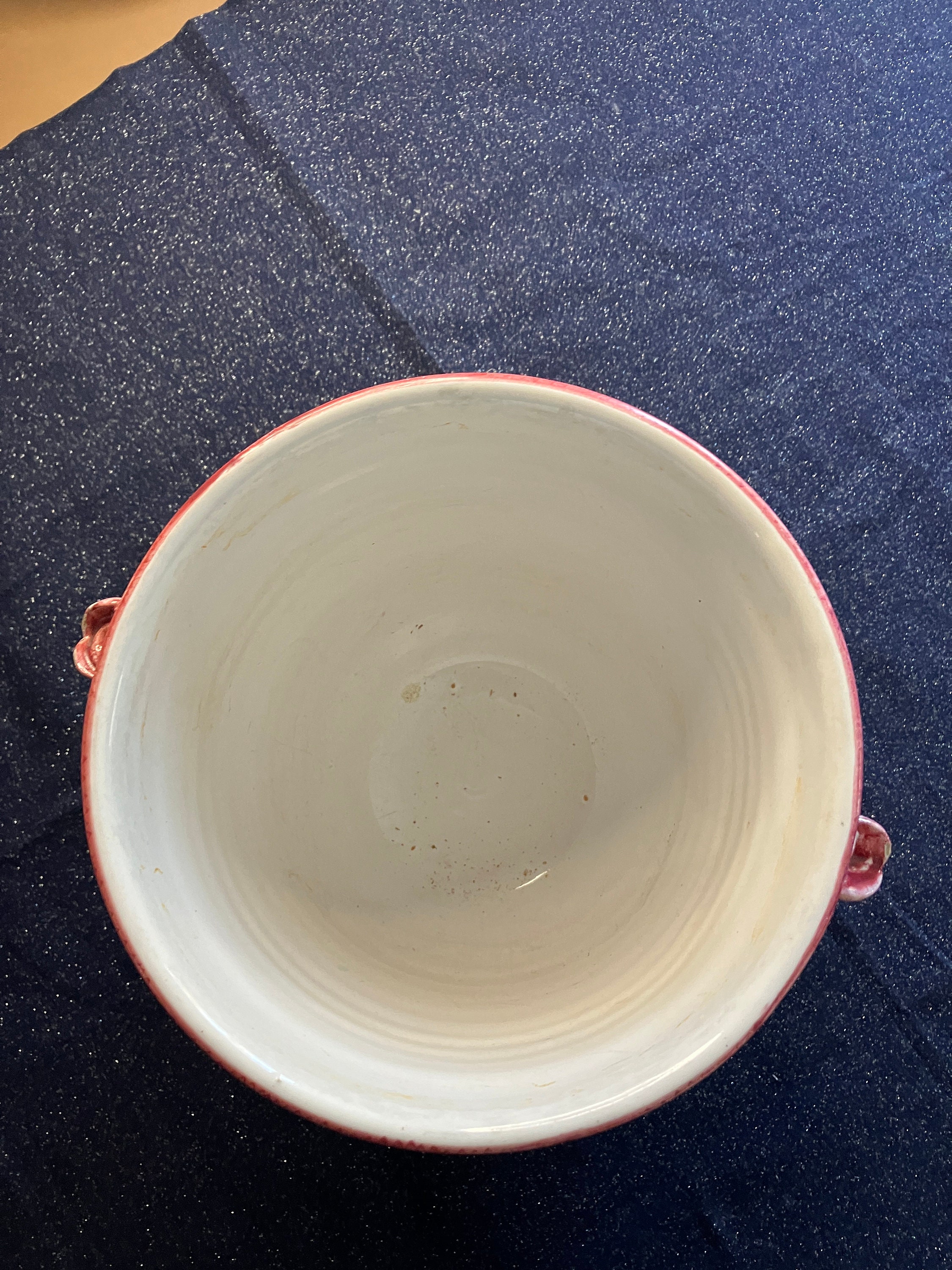 Planter Cachepot Made in Italy Hand Painted Asian Design With Flower ...