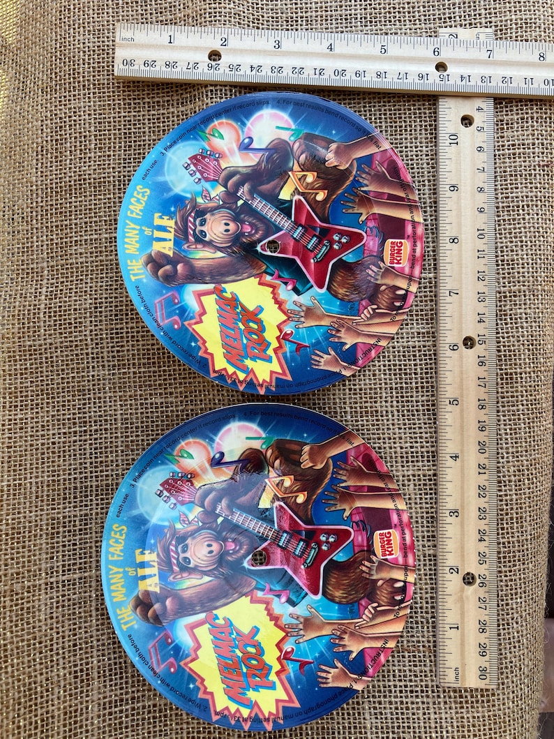 Vintage Burger King ALF Flexi Record - Melmac Rock 1988 - Etsy