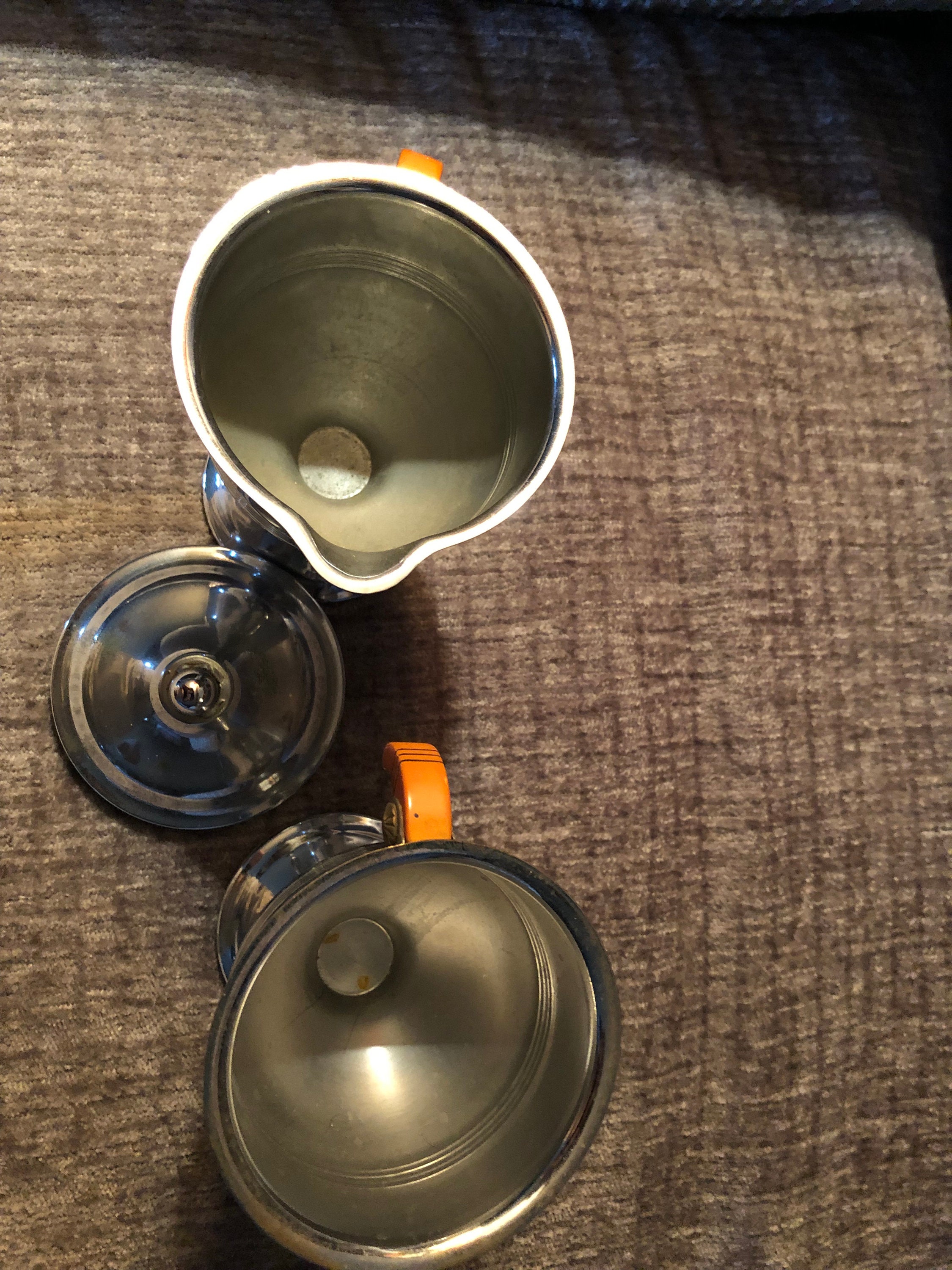 Art Deco Chrome Coffee Percolator Creamer Sugar Bowl Set With - Etsy