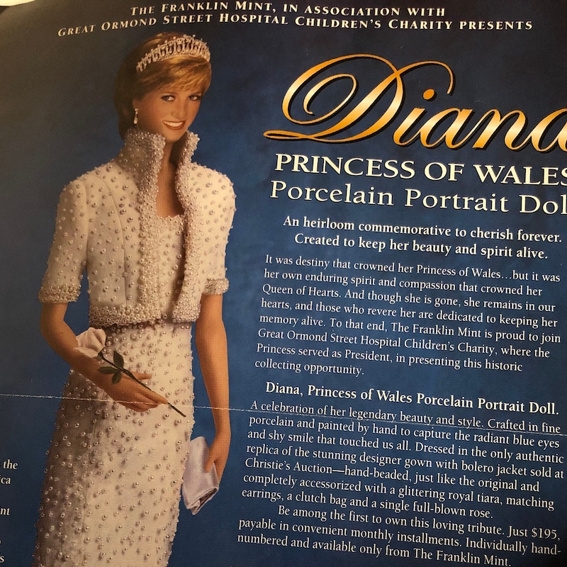Franklin Mint Princess Diana Doll - Etsy