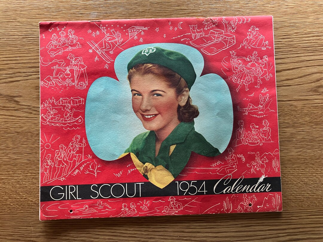 Girl Scout Calendar 1954 - Etsy