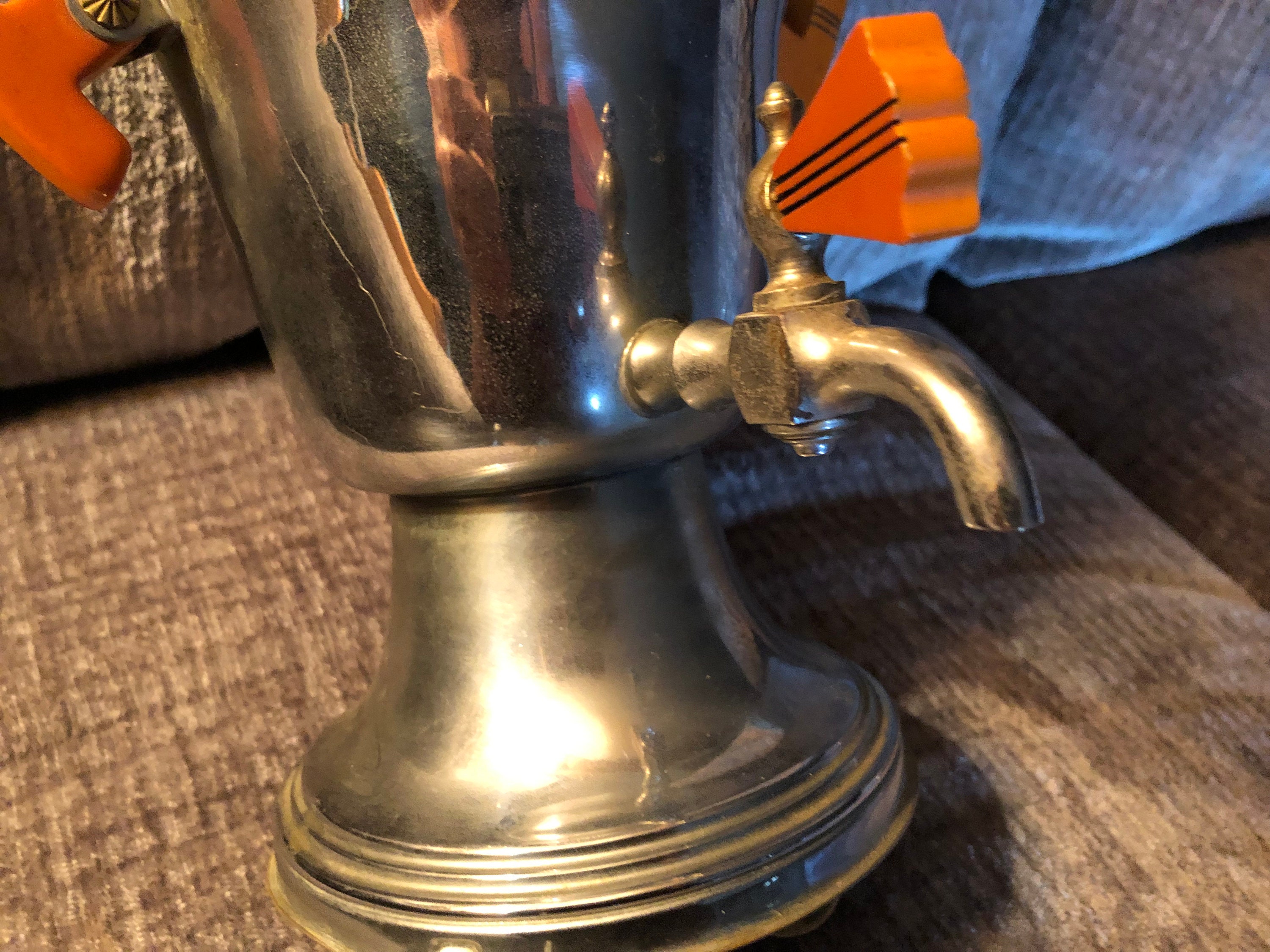 Art Deco Chrome Coffee Percolator Creamer Sugar Bowl Set With - Etsy