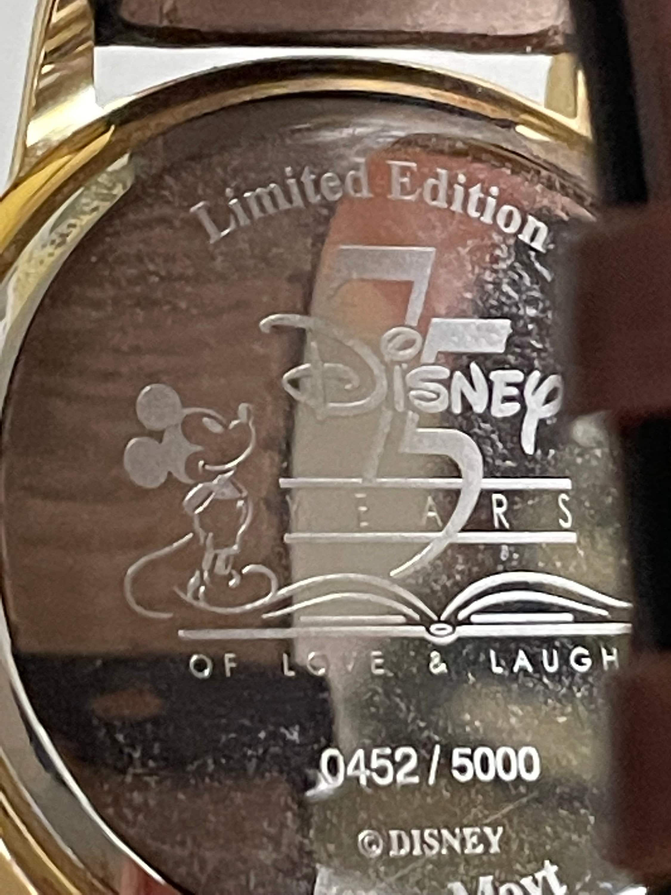 Vintage Disney 75 Years Anniversary Watch, New in Box, Fossil, Limited ...