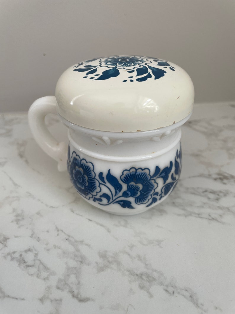 Vintage Avon Delft Blue Jar. 1970s Nostalgia, Bathroom, Kitchen ...