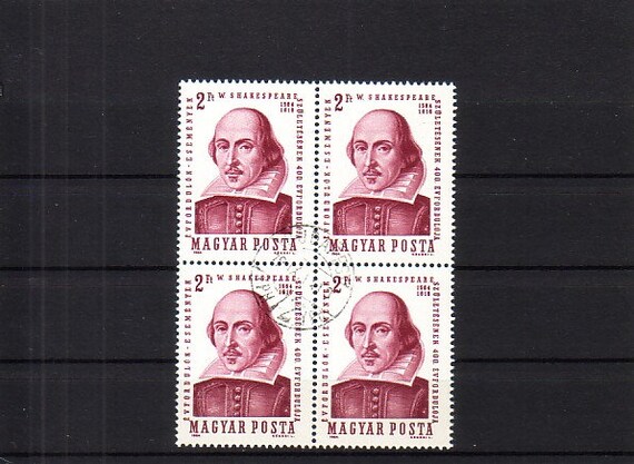 William Shakespeare Writer Stamps - Etsy