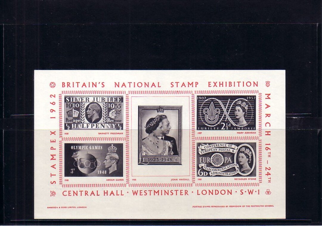 Queen Elizabeth Queen Elizabeth Stampex London 1962 Stamps - Etsy