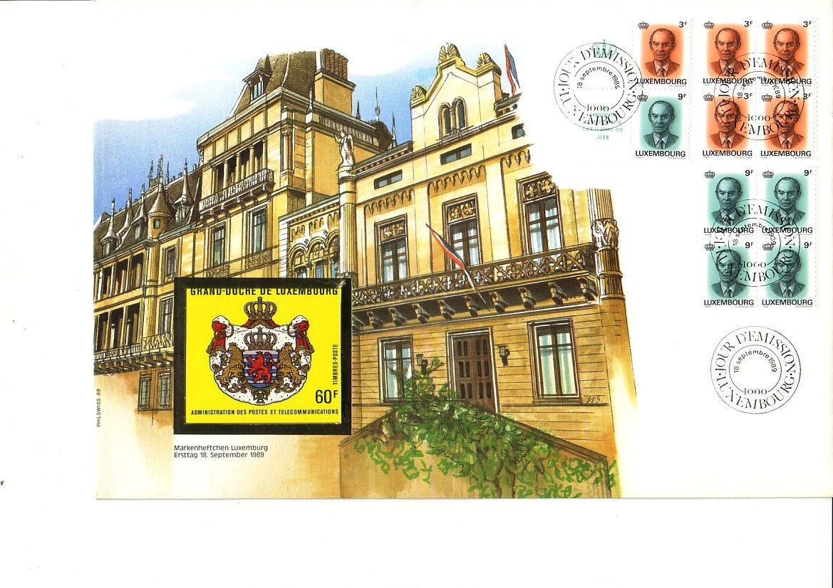 Jean Adolf Grand Duke of Luxembourg Stamps on First Day - Etsy