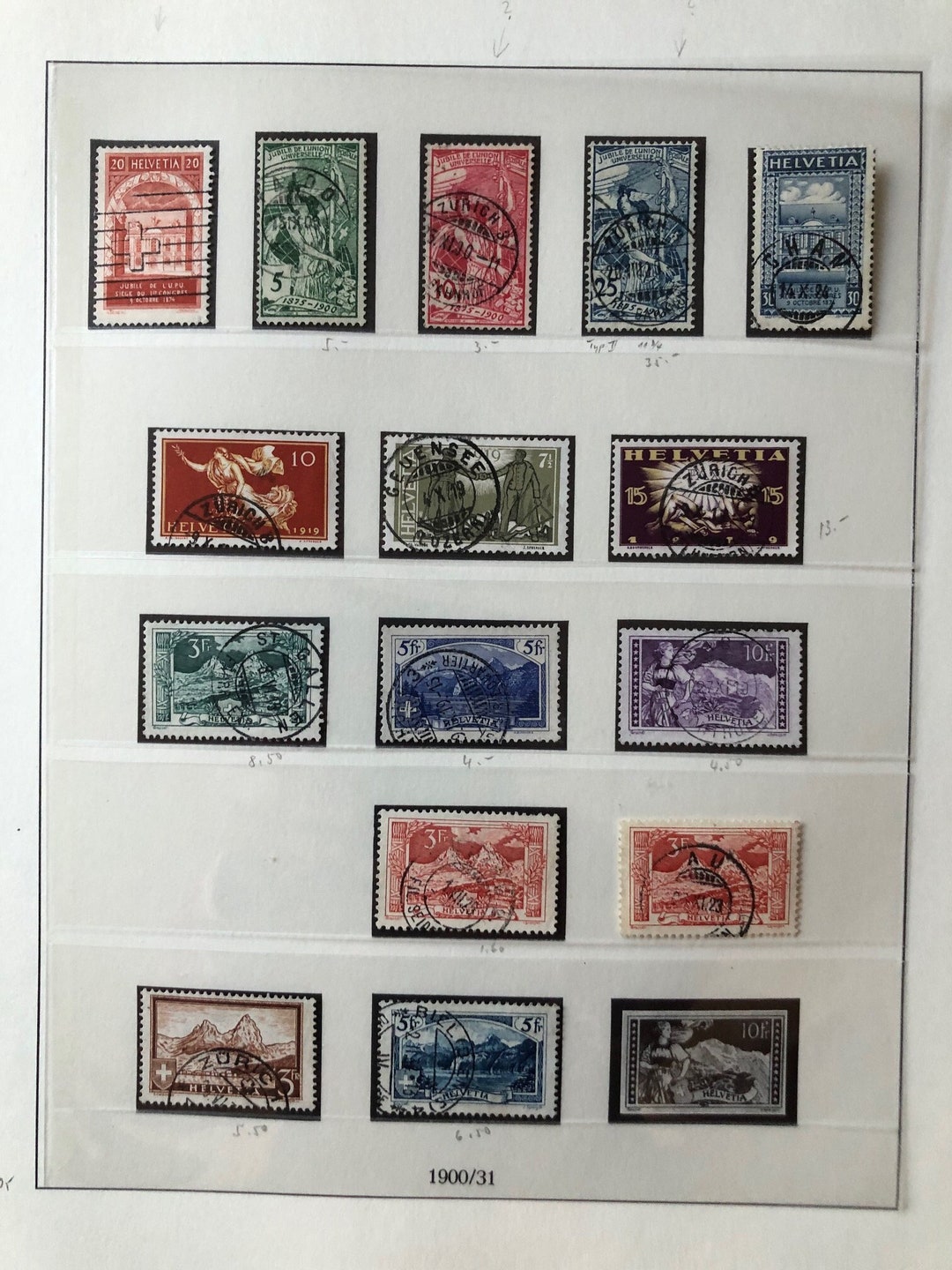 Switzerland Stamped in 3 Illustrated Albums Collection - Etsy