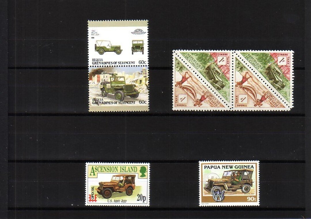 Jeep Classic Cars Stamps as a Collection - Etsy
