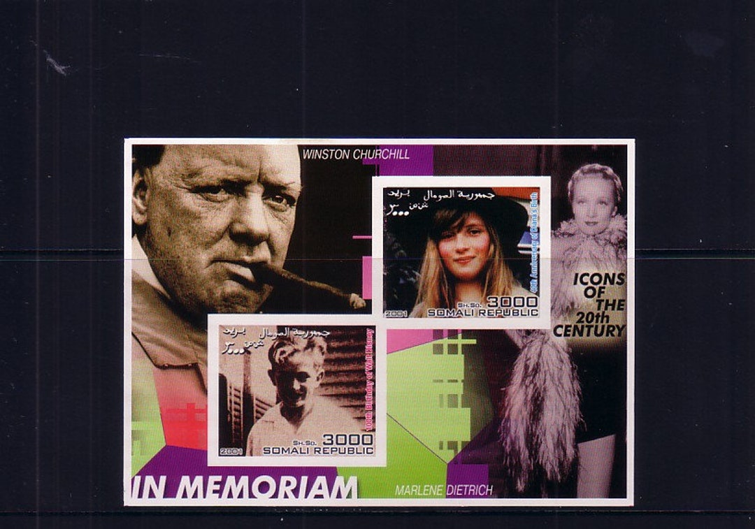 Winston Churchill Marlene Dietrich Walt Disney Lady Diana Somalia ...