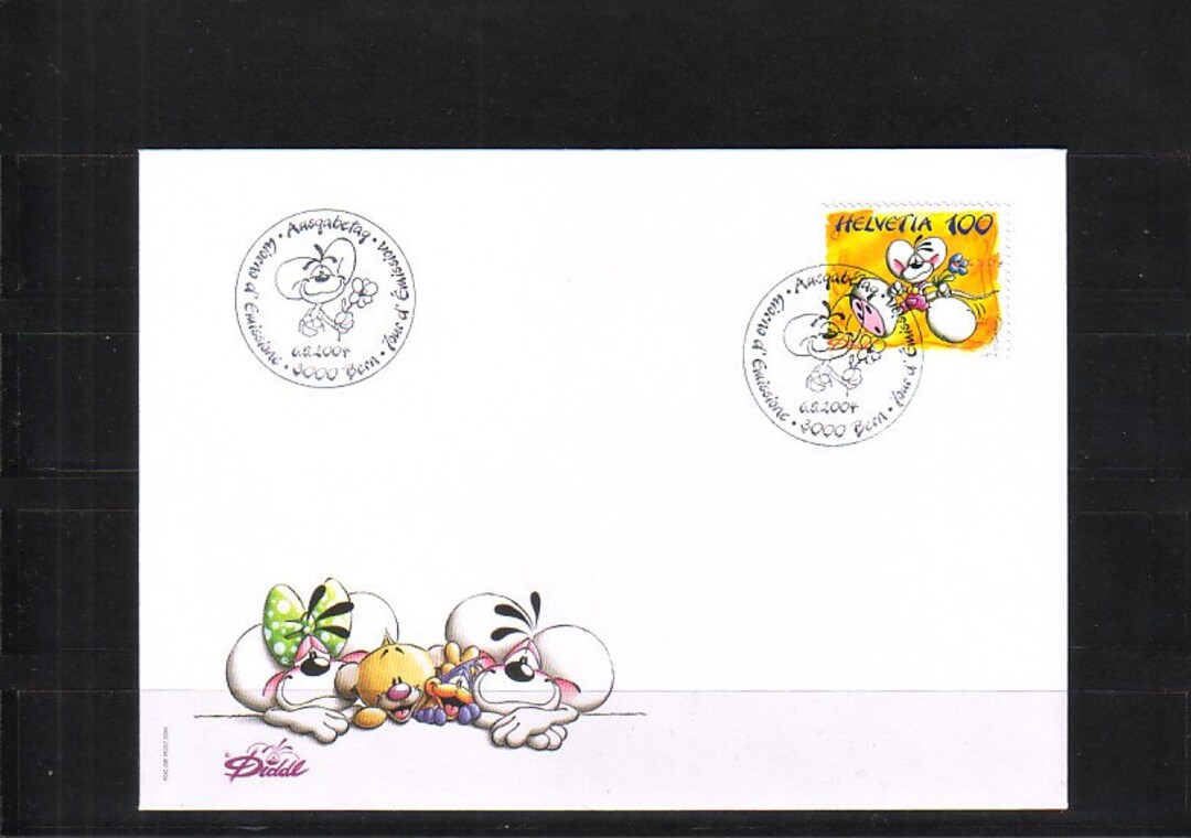 Diddl Mouse Switzerland Stamps FDC - Etsy