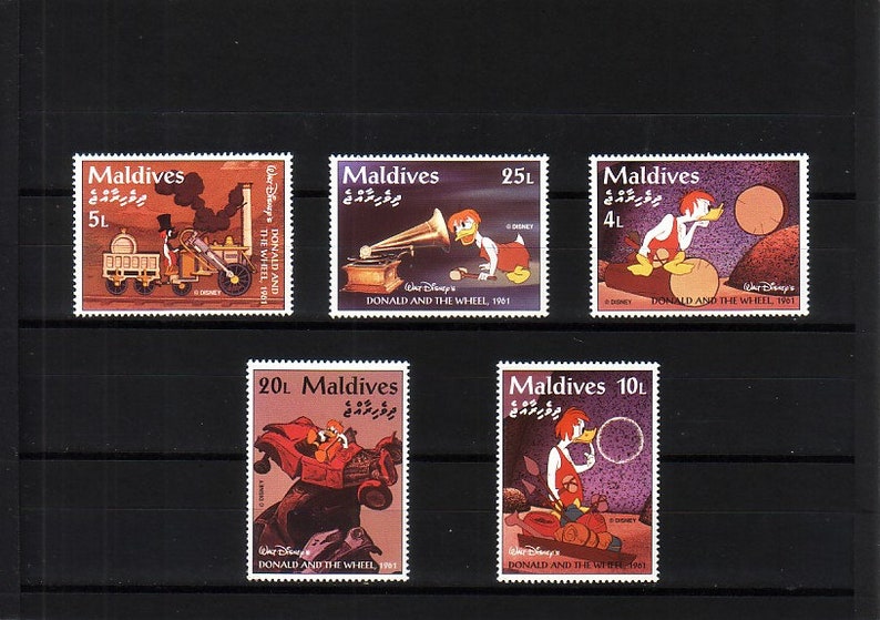 Donald Duck | Walt Disney | Maldives | Mint Stamps - Etsy