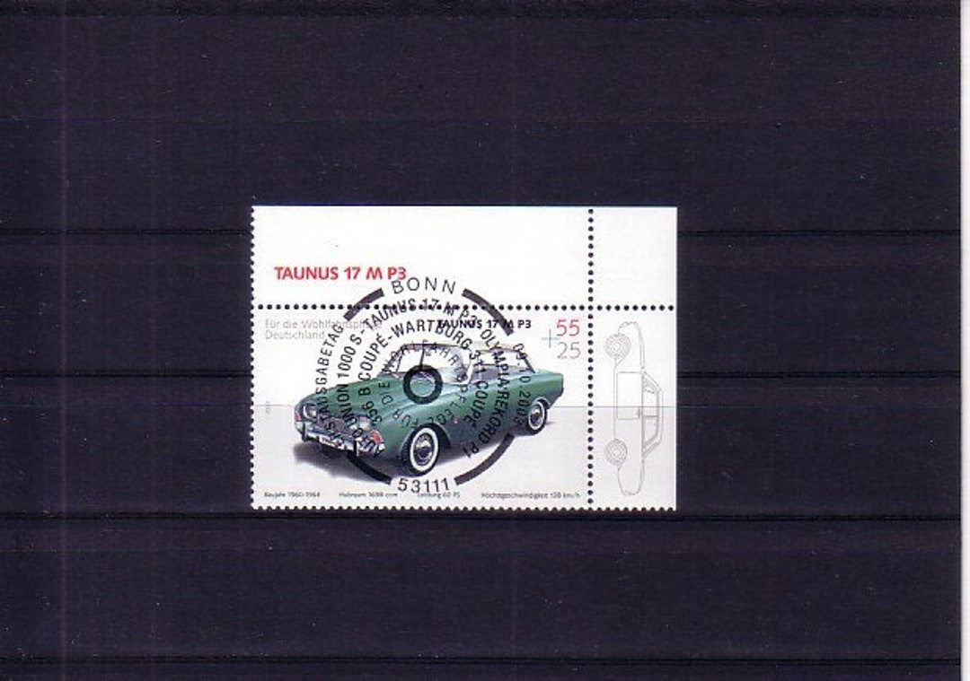 Ford Taunus 17 M P3 Classic Cars Germany Stamps Stamped - Etsy