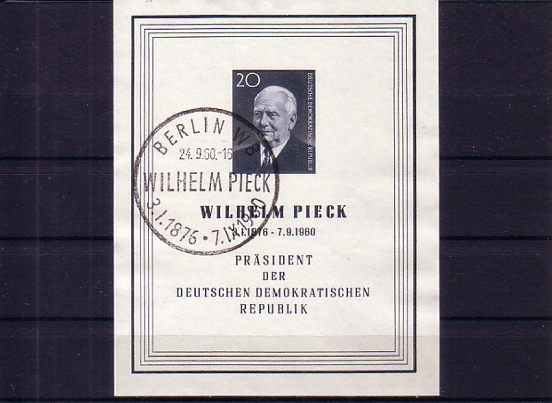 Wilhelm Pieck First President of the GDR Stamps - Etsy