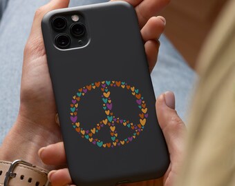 Peace Sign Phone Case - Etsy