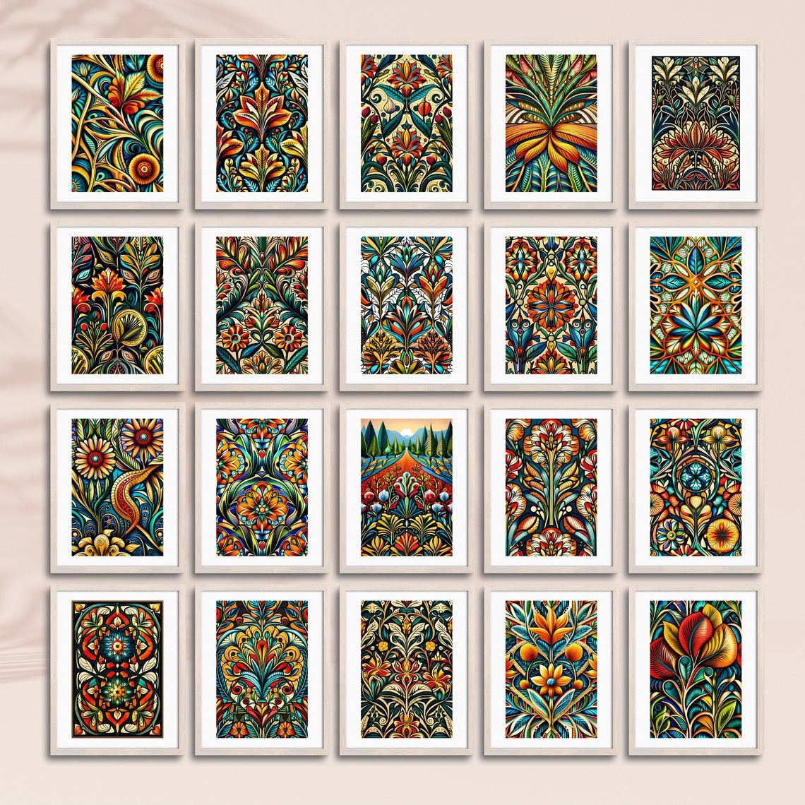 104 BOHO / Bohemian Style Art Prints - Printable Downloads - Wall Décor ...