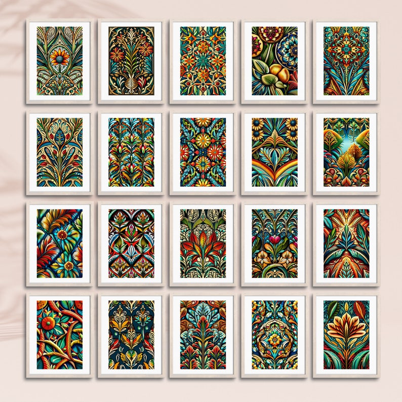 104 BOHO / Bohemian Style Art Prints - Printable Downloads - Wall Décor ...