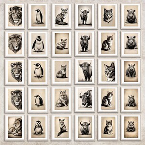 160 Animal Prints for Nursery or Living Room - Digital Download ...