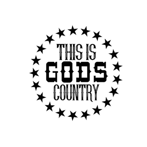 Gods Country Svg - Etsy
