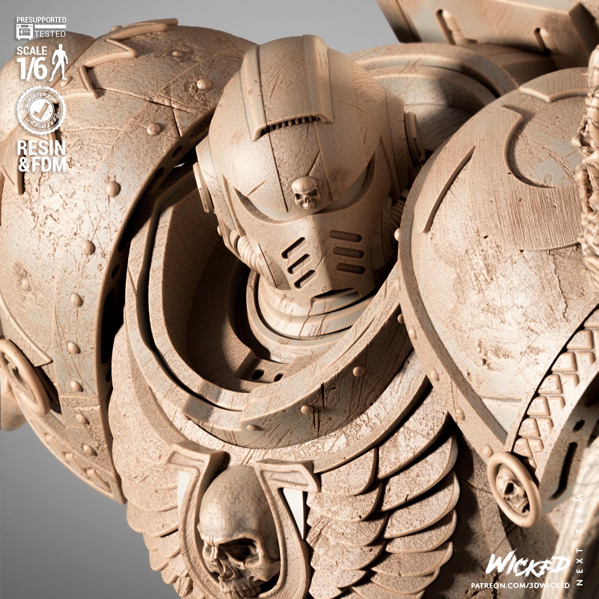 Resin 3D Printed Warhammer 40k Titus Statue by Wicked - Etsy