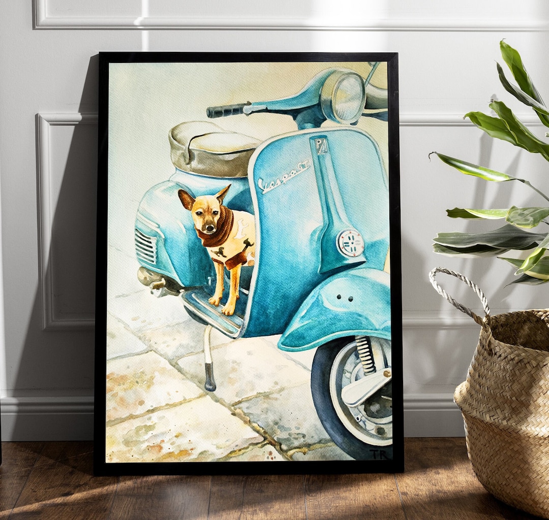 Vespa Painting Original · Vespa Italy Art · Fashion Painting · Original ...