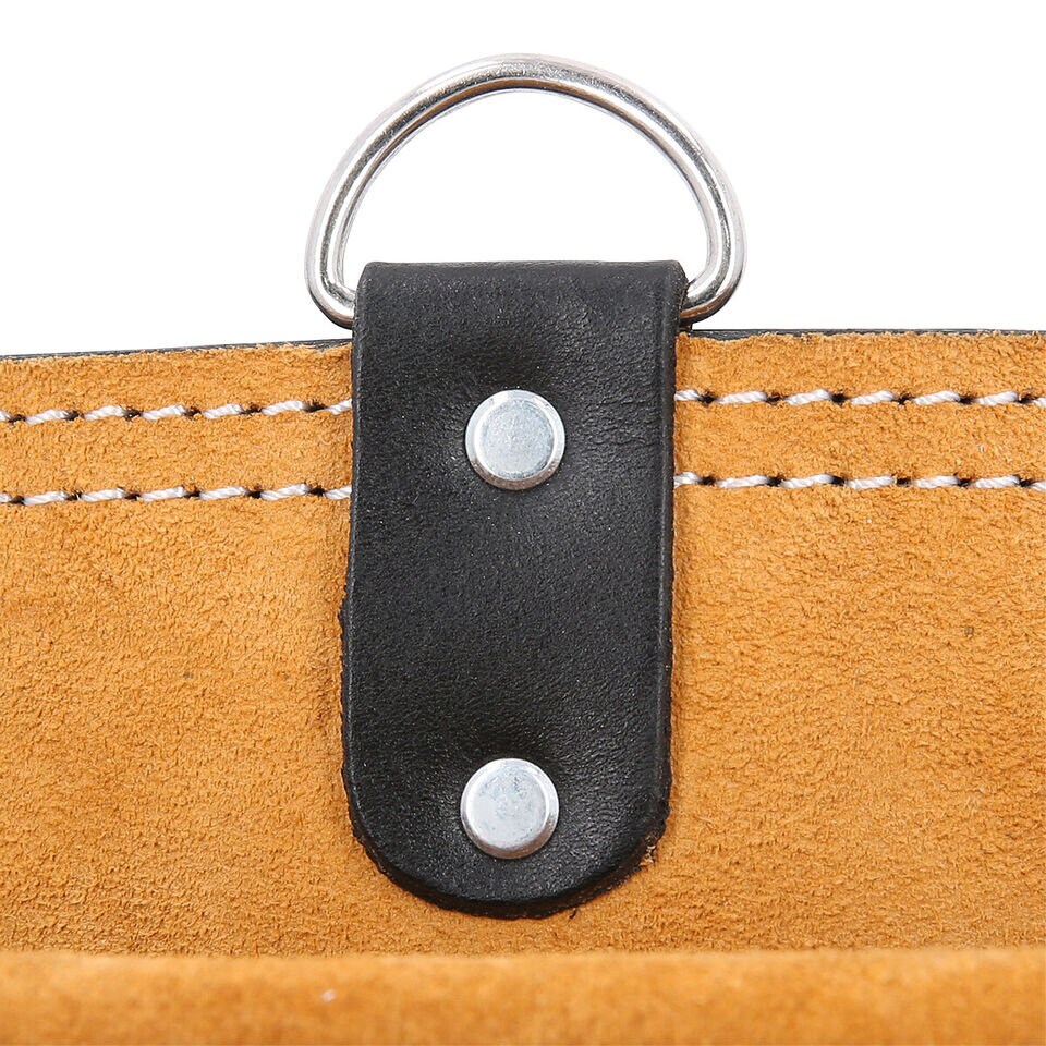 Leather Tool Belt 11 Pocket Black Suede Adjustable Builder Pouch - Etsy