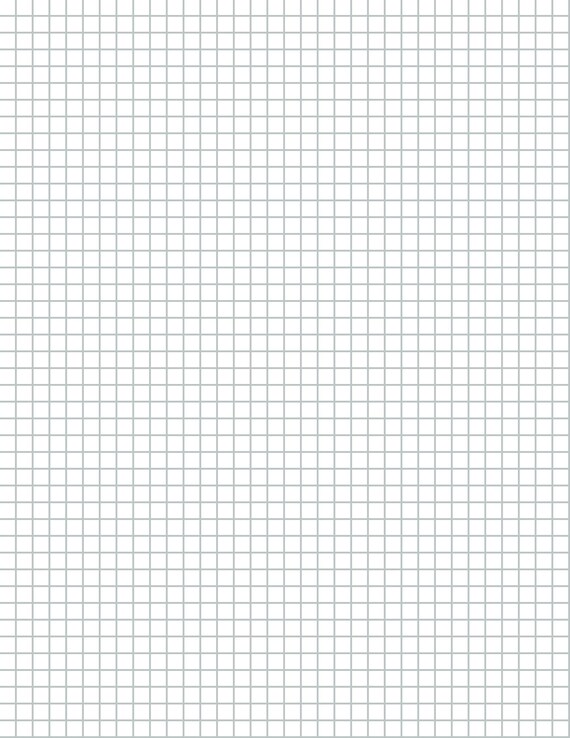 8.5x11 Graph Paper .25 Inch Digital File | Etsy